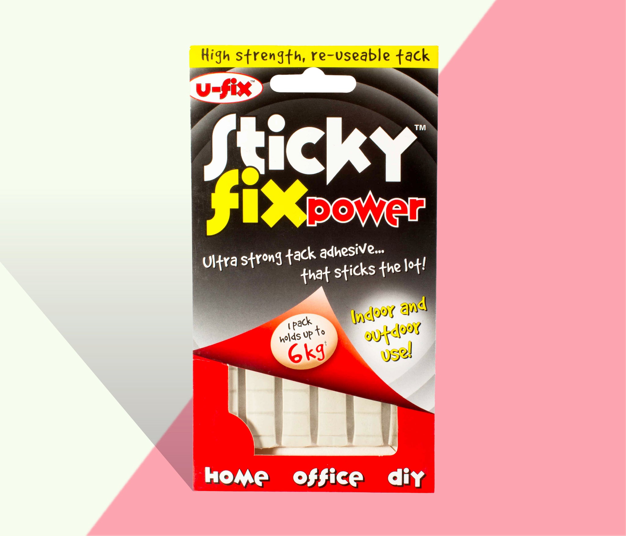 Sticky Fix Power - high strength re-useable tack - no need for nails o